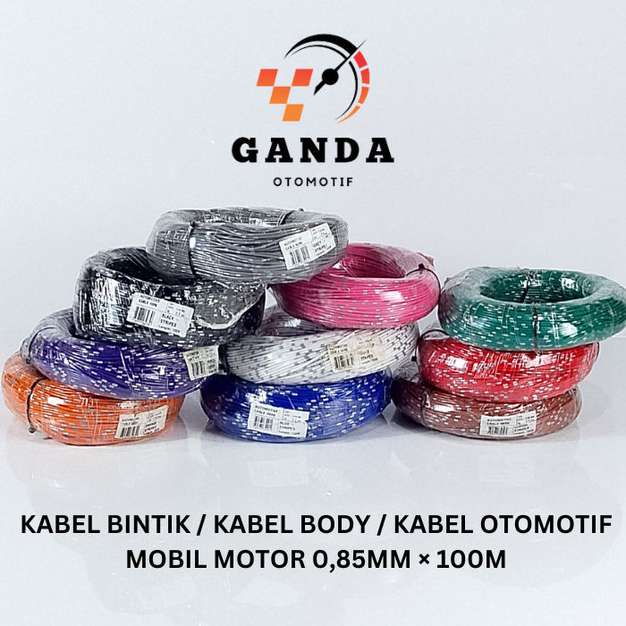 Jual KABEL BINTIK / KABEL BODY / KABEL OTOMOTIF MOBIL MOTOR 0,85 MM × 100M | Shopee Indonesia