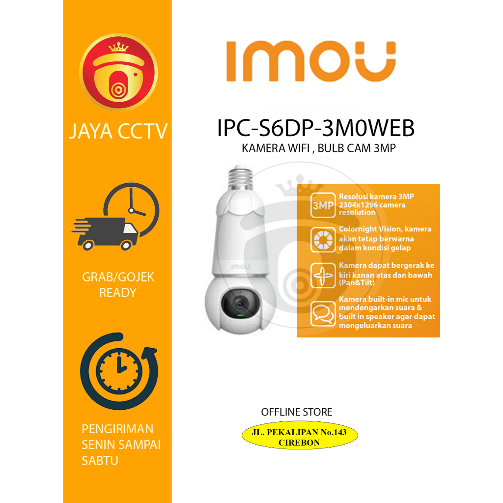 Jual Imou IP Cam BULB IPC-S6DP-3M0WEB | Shopee Indonesia