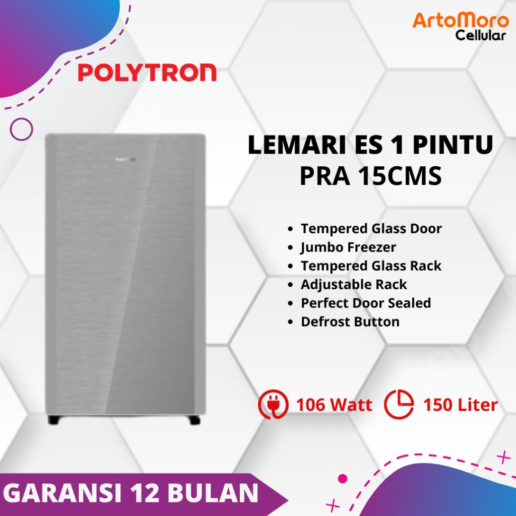 Jual POLYTRON PRA 15 CMS - Lemari ES 1 Pintu 150 LT - Garansi Resmi ...
