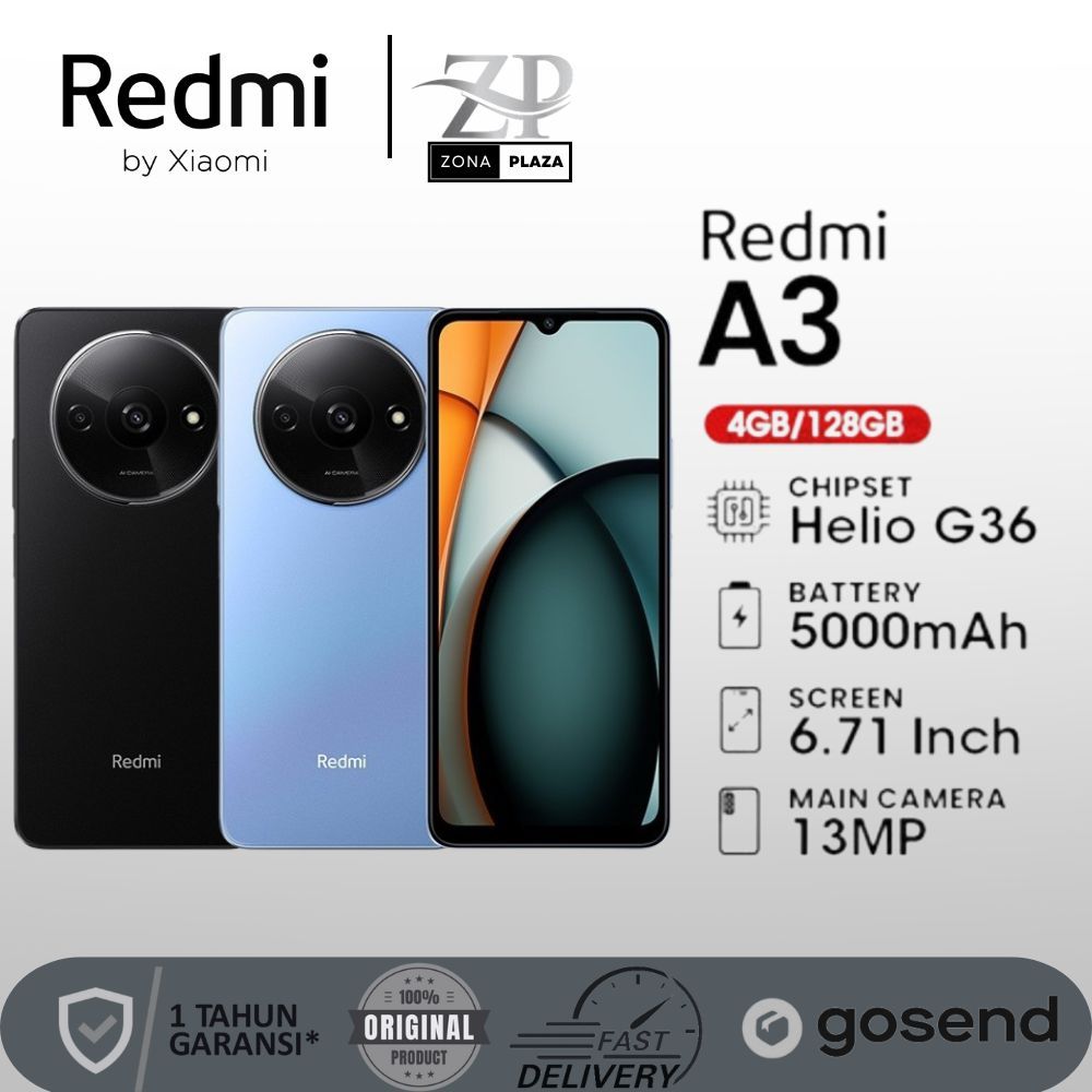 Jual Hp Xiaomi Redmi A3 4/128GB 4G Chipset Helio G36 Baterai 5000mAh ...