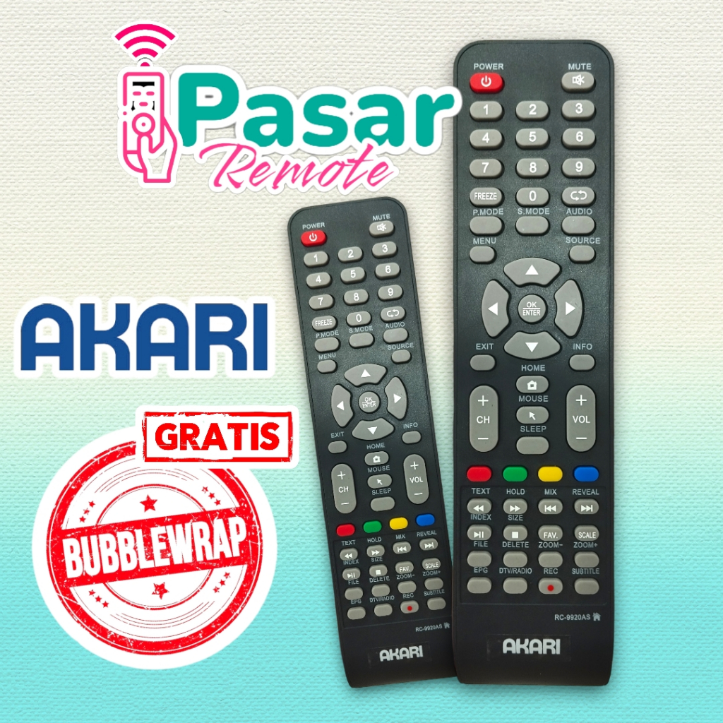 Jual REMOTE / REMOT SMART TV AKARI | Shopee Indonesia