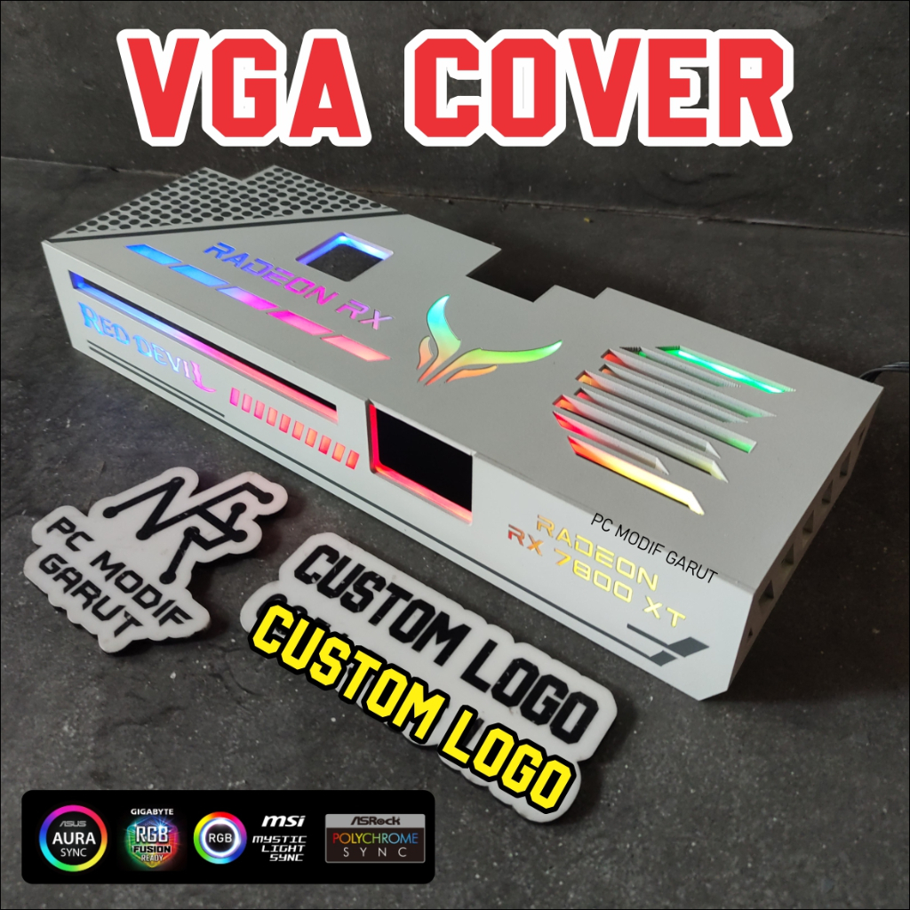 Jual COVER VGA 3D VGA ITX LOGO CUSTOM ATAS DAN SAMPING | Shopee Indonesia