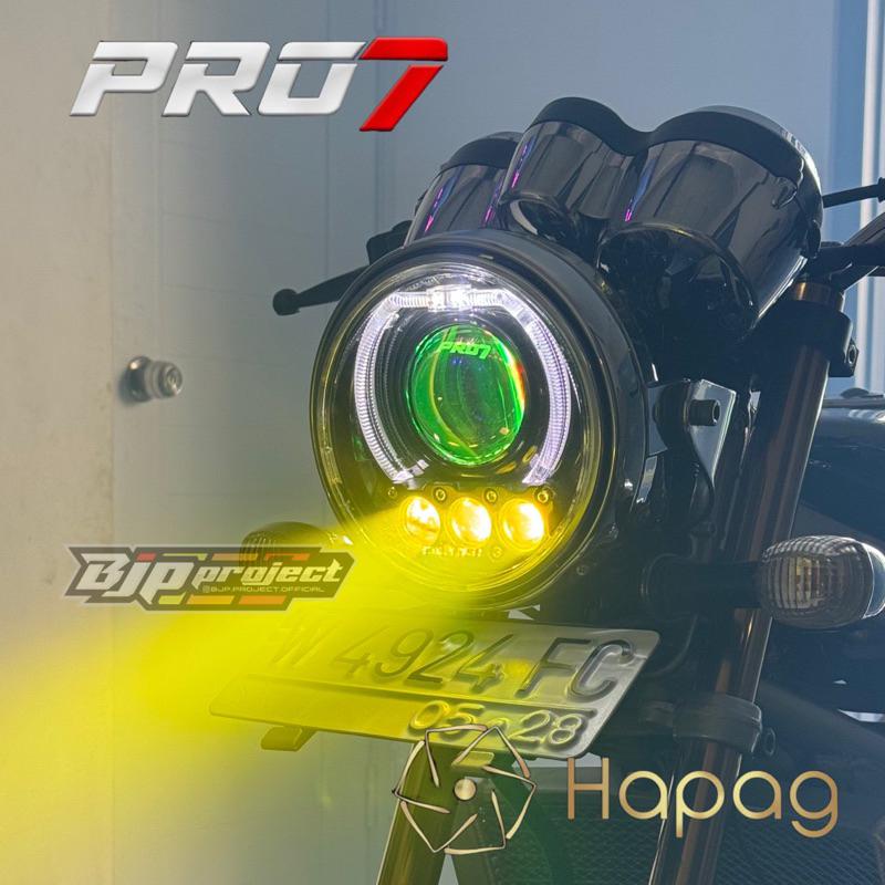 Jual LAMPU BILED NINJA R SS PRO7 PRO 7 + 3MINILASER RGB MATRIX EYES | Shopee Indonesia