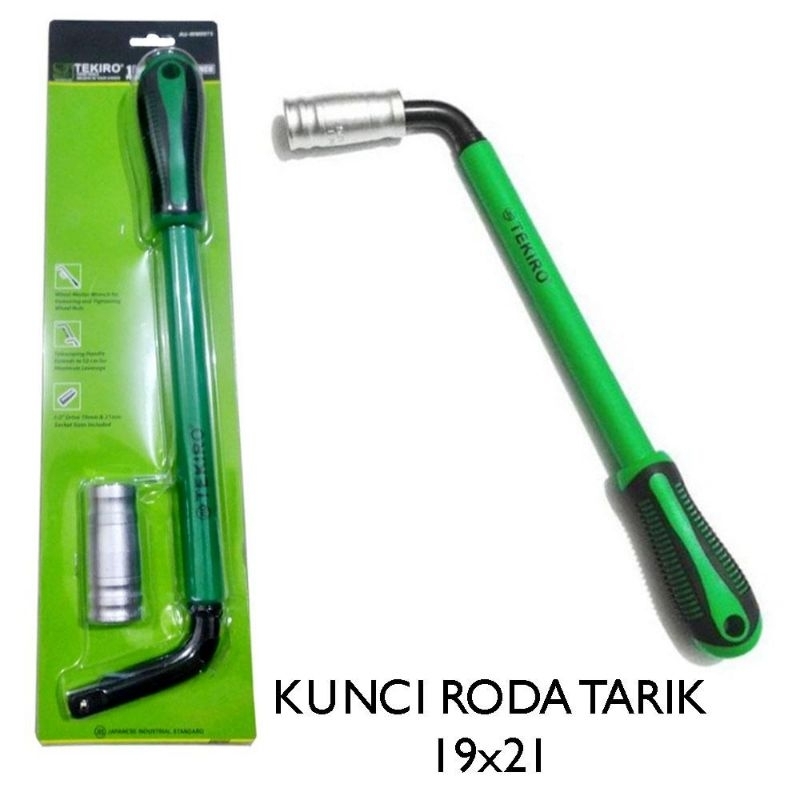 Jual "TEKIRO Kunci Roda Tarik 19 x 21 mm / Pembuka Mur Roda Ban Mobil ...