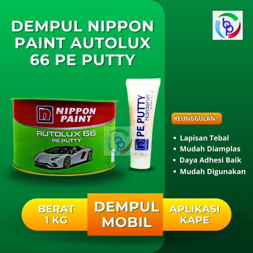 Jual Dempul Nippon Paint Autolux 66 PE Putty 1 Kg di Makassar | Shopee ...