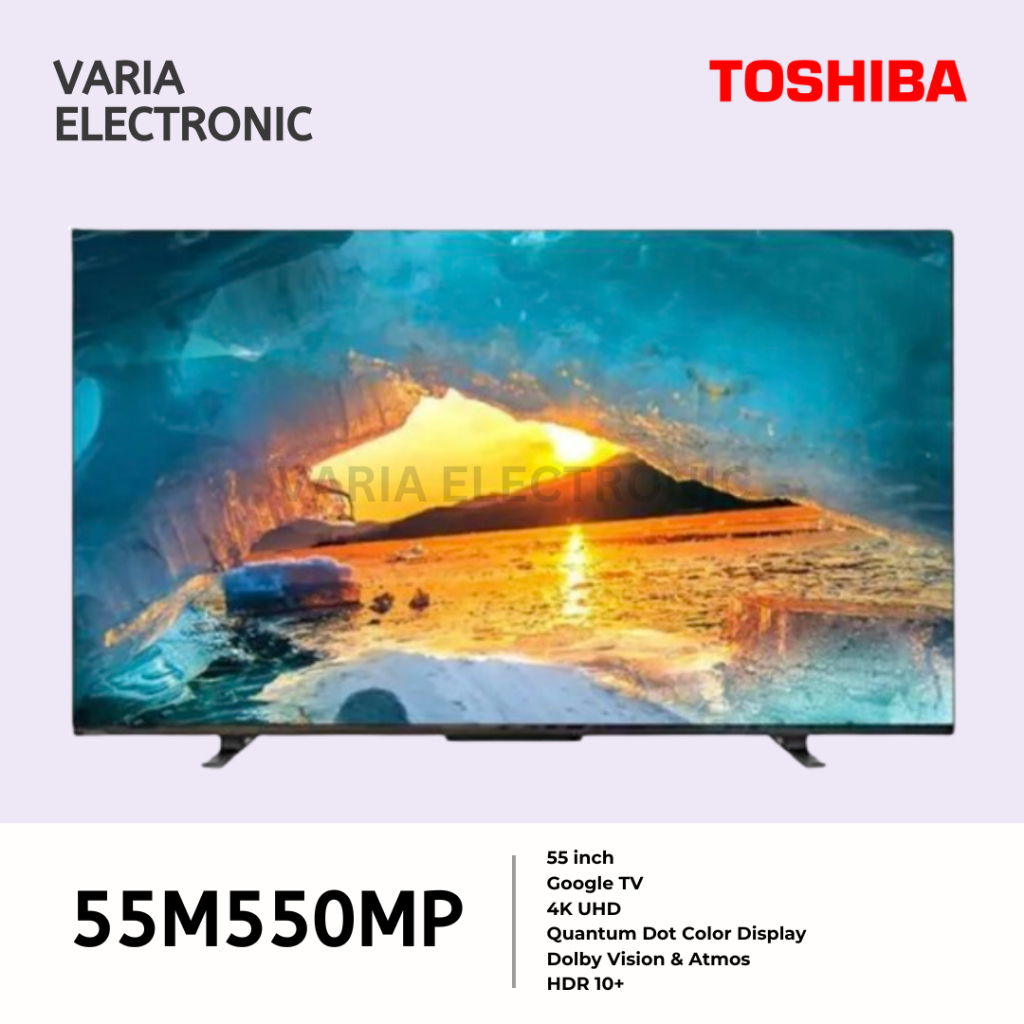 Jual LED TV TOSHIBA 55 Inch 55M550MP 4K UHD Google TV | Shopee Indonesia