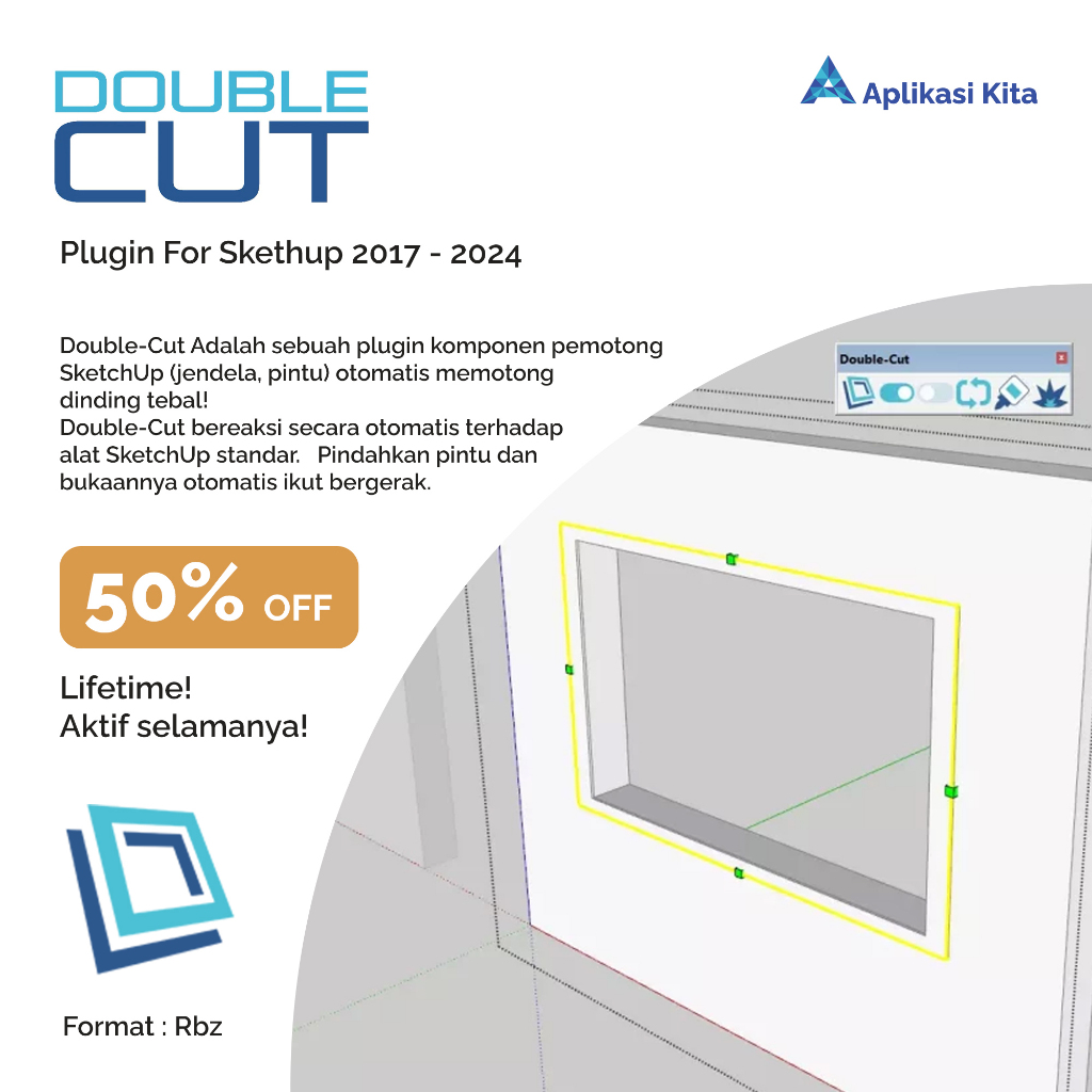 Jual Double Cut v1.1.7 for SketchUp - For Windows | Shopee Indonesia