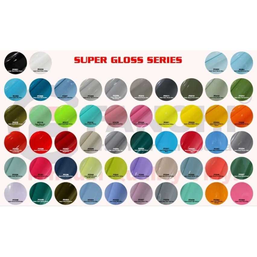 Jual FANCHI Sticker Super Glossy Series Ukuran 50CM x 8.5M / ROLL ...