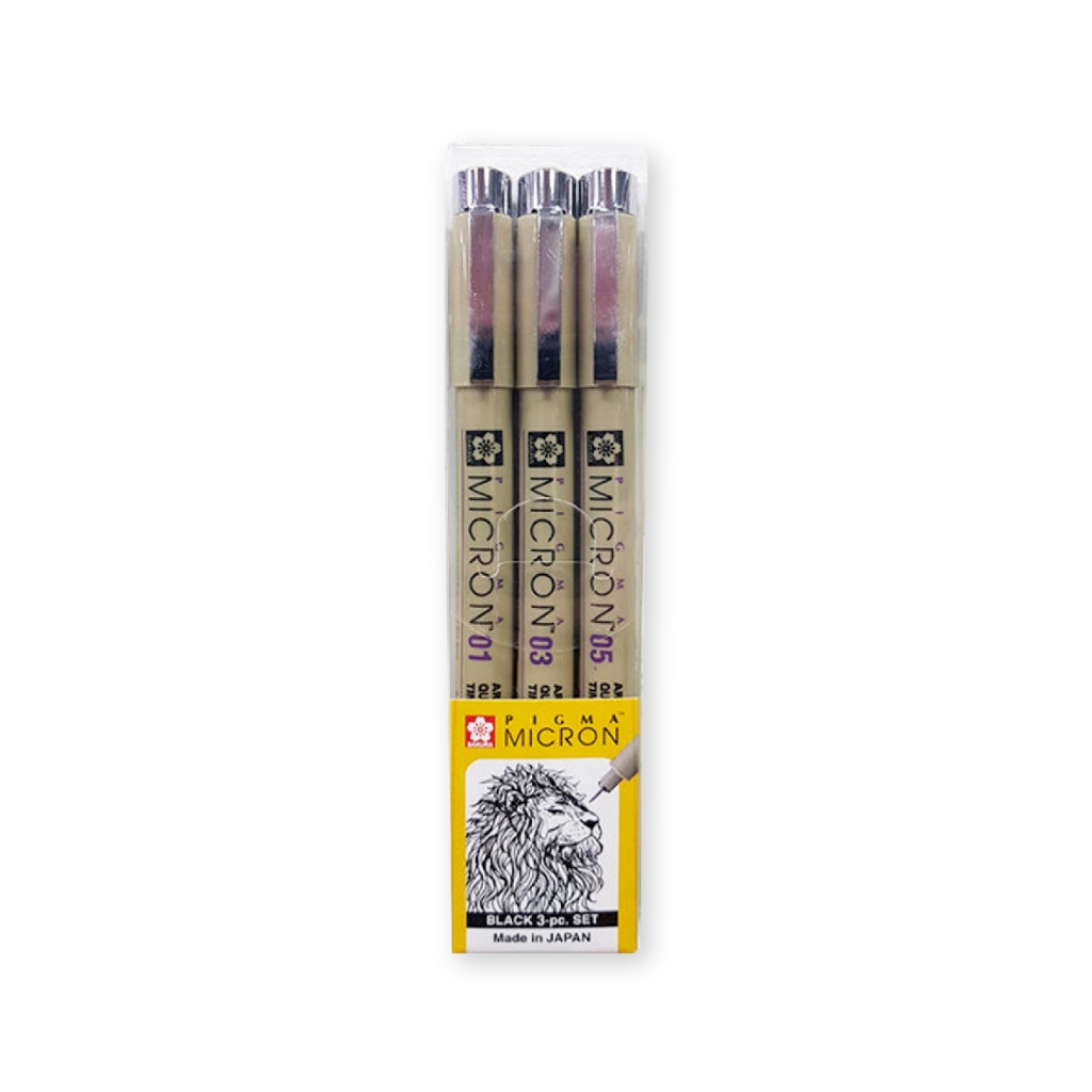 Jual Sakura Pigma Micron Drawing Pen Set 3 Pigment Ink | Shopee Indonesia