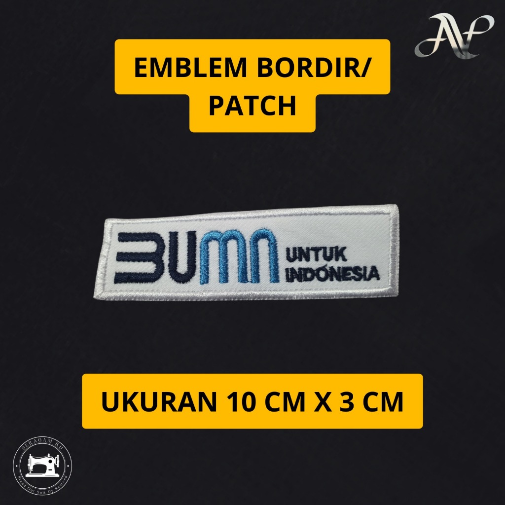 Jual Emblem Bordir Patch Logo BUMN untuk Indonesia | Shopee Indonesia