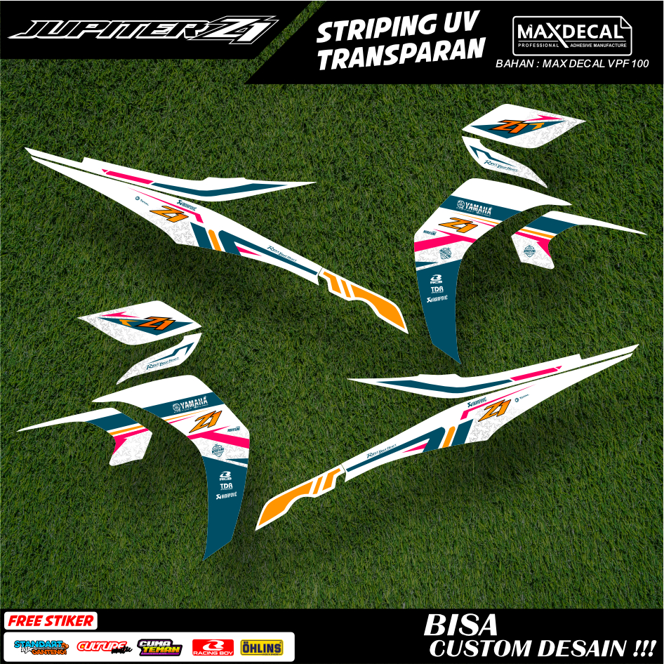 Jual STIKER STRIPING TRANSPARAN JUPITER Z1 FACELIFT LIS STICKER UV SEMI ...