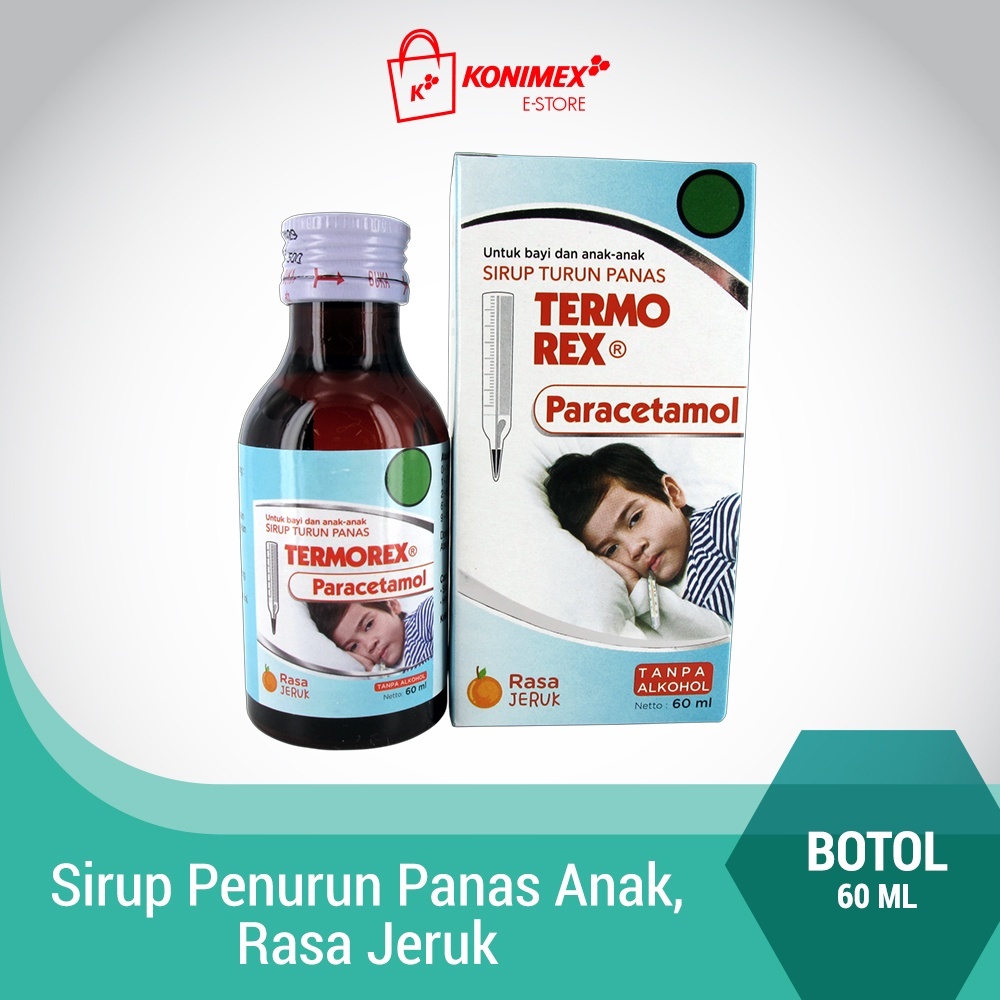 Jual Termorex Syrup 60 Ml / Obat Sirup Penurun Panas Anak / Obat Sirup ...