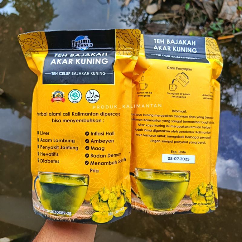 Jual Teh Akar Kuning. Teh Bajakah Kuning . Herbal Kayu Kuning | Shopee ...