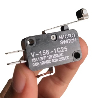 Jual Micro Limit Roller Mini Switch Gagang Tuas Panjang Pendek 3 PIN ...