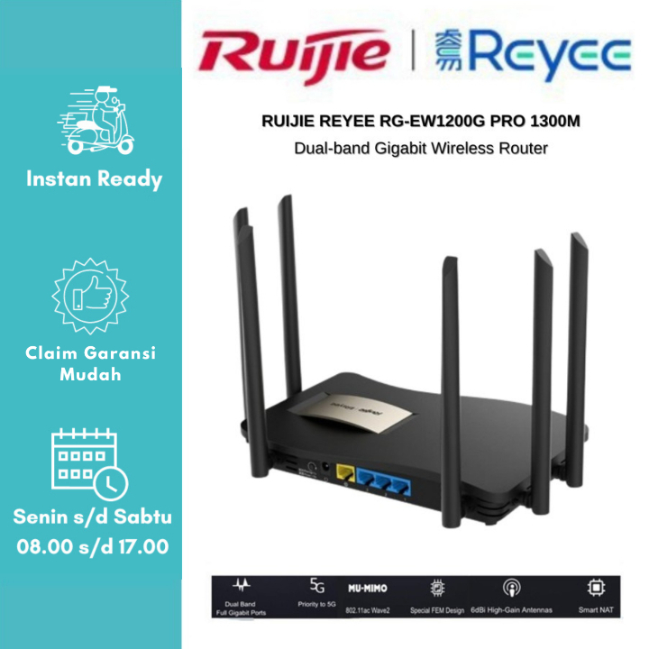 Jual RUIJIE REYEE RG-EW1200G PRO 1300M Dual-band Gigabit Wireless ...