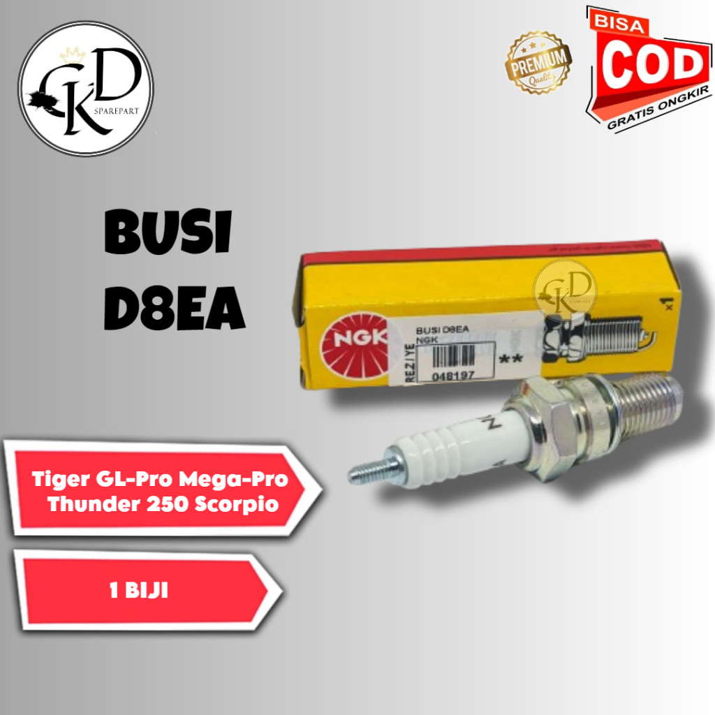 Jual BUSI D8EA SPARK PLUG TIGER GL PRO MEGAPRO THUNDER 250 (B) | Shopee Indonesia