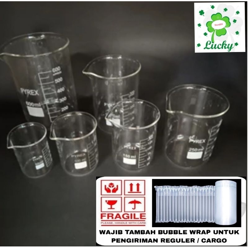 Jual Beaker Glass 50 ml | 100 ml | 250 ml | 500 ml | 1000 ml / 1 L ...