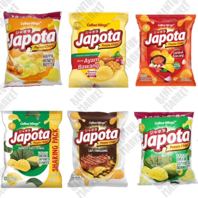 Jual Japota Keripik Kentang Japanese Seaweed 68gr / Japota Sambal ...