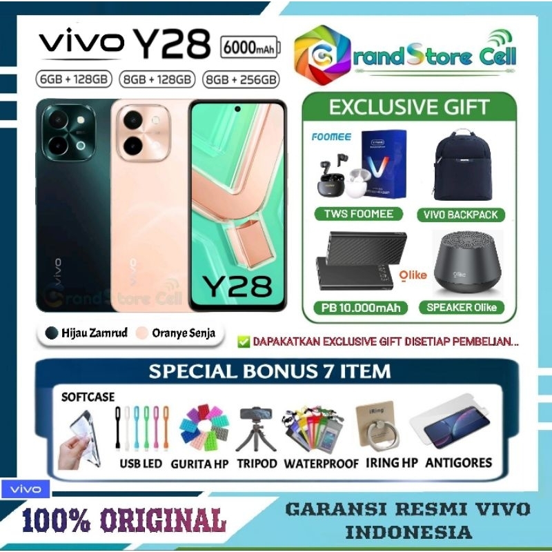 Jual VIVO Y28 NFC RAM 6/128 | VIVO Y 28 RAM 8/128 | VIVO Y28 RAM 8/256 GARANSI RESMI VIVO ...
