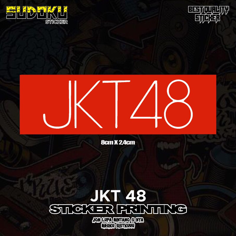 Jual STICKER STIKER PRINTING BAND JKT 48 DANCE | Shopee Indonesia