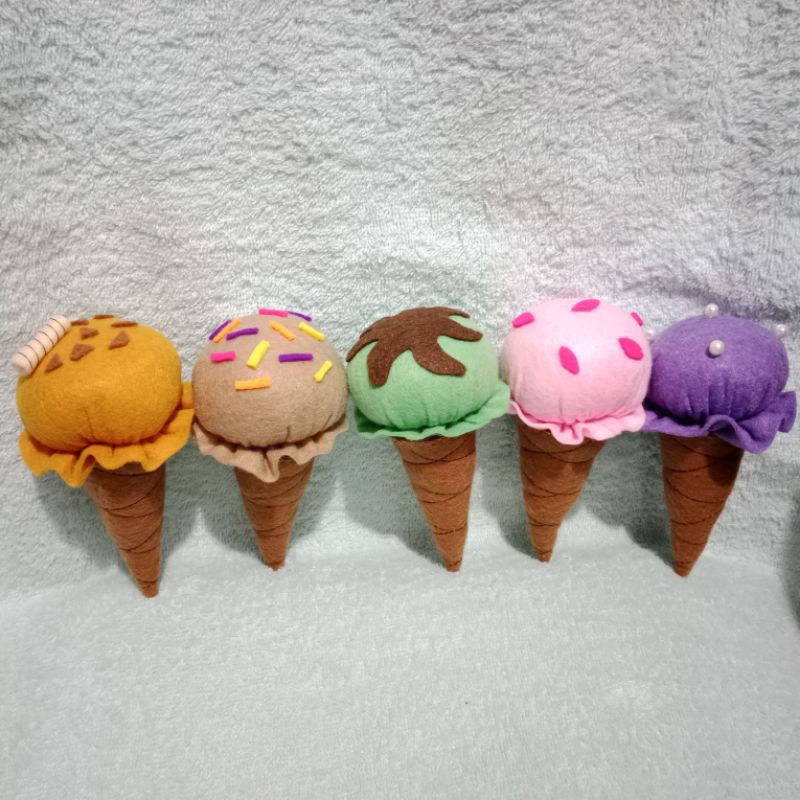 Jual Replika Ice Cream | Flanel | Mainan Anak | Edukasi Anak | Ice ...