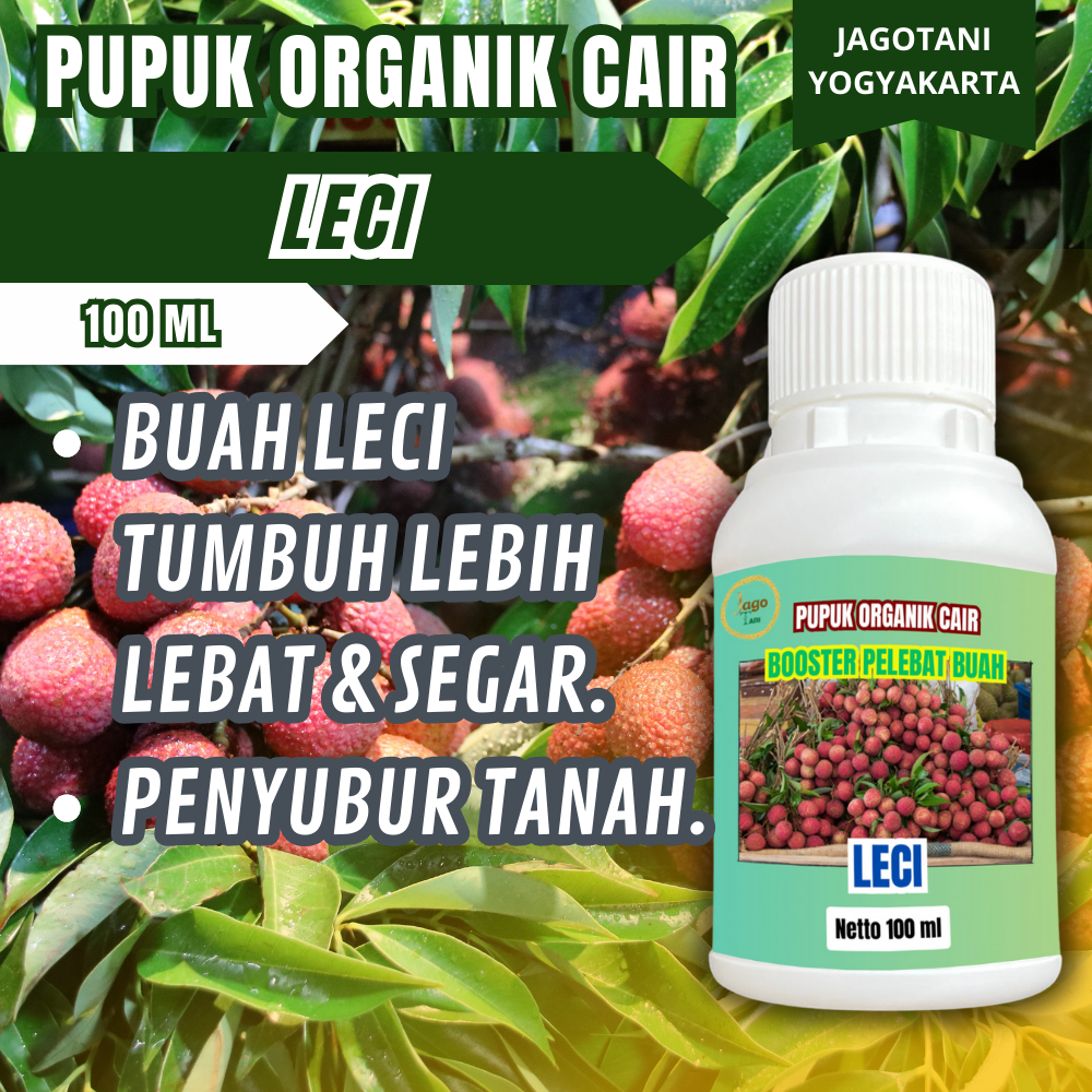 Jual Pupuk Organik Cair Leci 100 Ml Hormon Pelebat Buah Dan Penyubur Tanaman By Jagotani ...