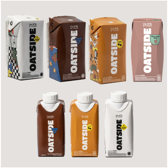 Jual OATSIDE Oat Milk ( Caps / Straw ) Varian Rasa 200ml x 24 pcs (1 ...