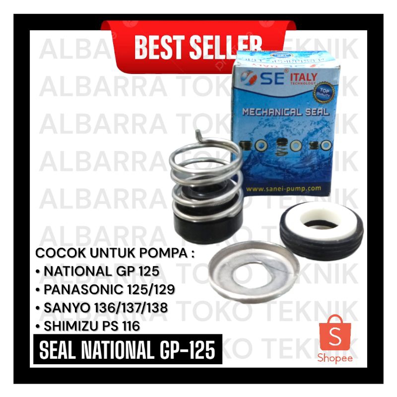 Jual MECHANICAL SEAL NATIONAL GP-125 / SIL MEKANIK / SPAREPART POMPA AIR | Shopee Indonesia