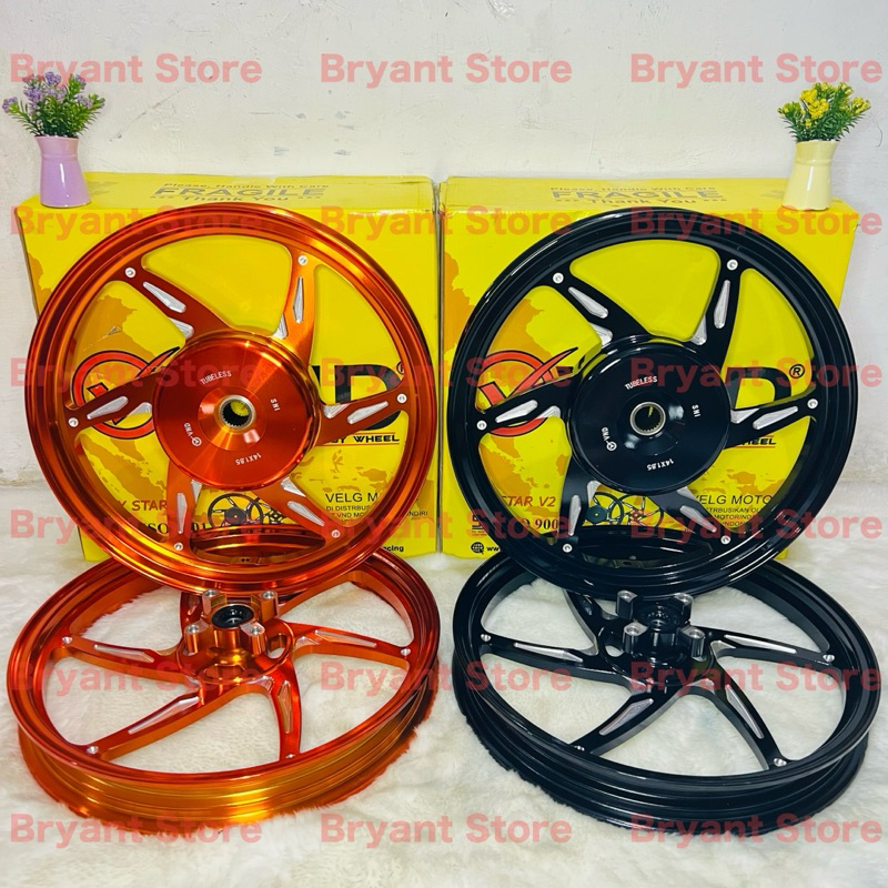 Jual VELG VND RACING ORIGINAL SIX STAR V2 PALANG 6 160x14 & 185x14 BEAT SCOOPY SPACY GENIO VARIO ...