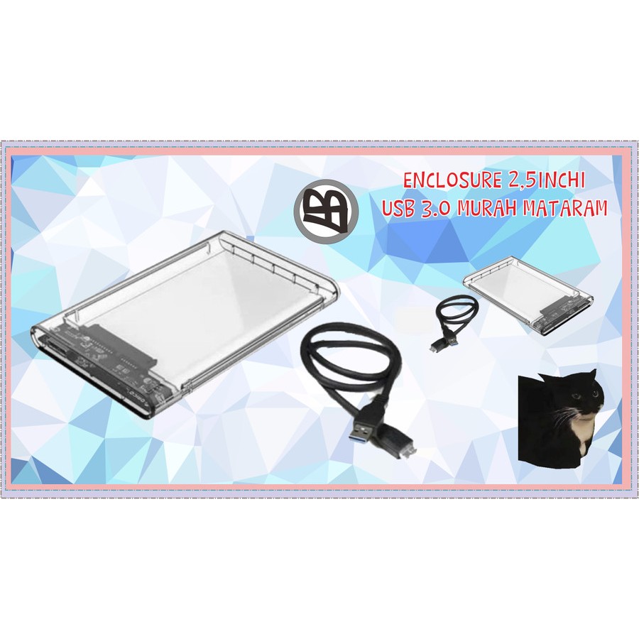 Jual CASING HARDISK EXTERNAL 2.5" USB 3.0 HDD ENCLOSURE | Shopee Indonesia