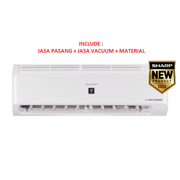 Jual AC SHARP 0,5 PK INVERTER PLASMACLUSTER AH-XP6BMY ( FREON R-32, 465 ...