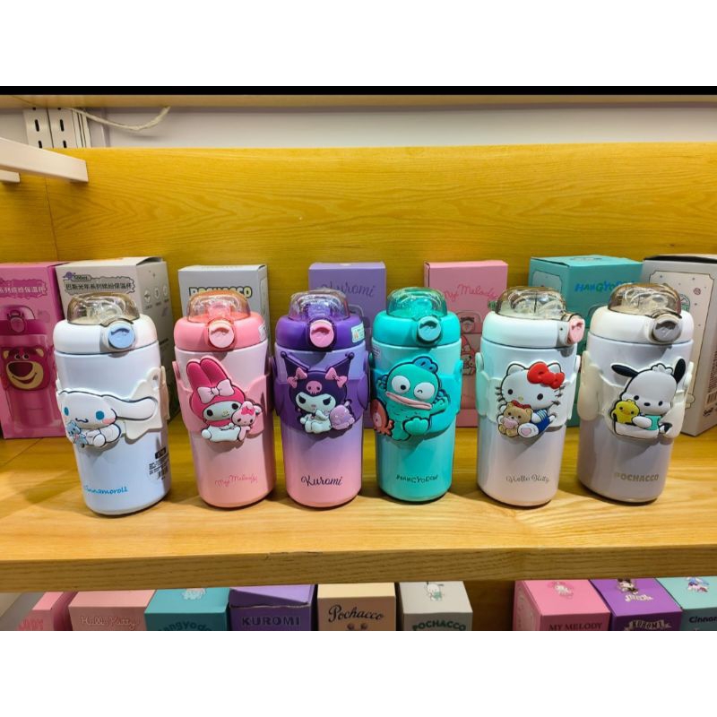 Jual Sanrio botol minum thermos stainless 500ml lisensi sanrio ori melody cinnamoroll kuromi ...