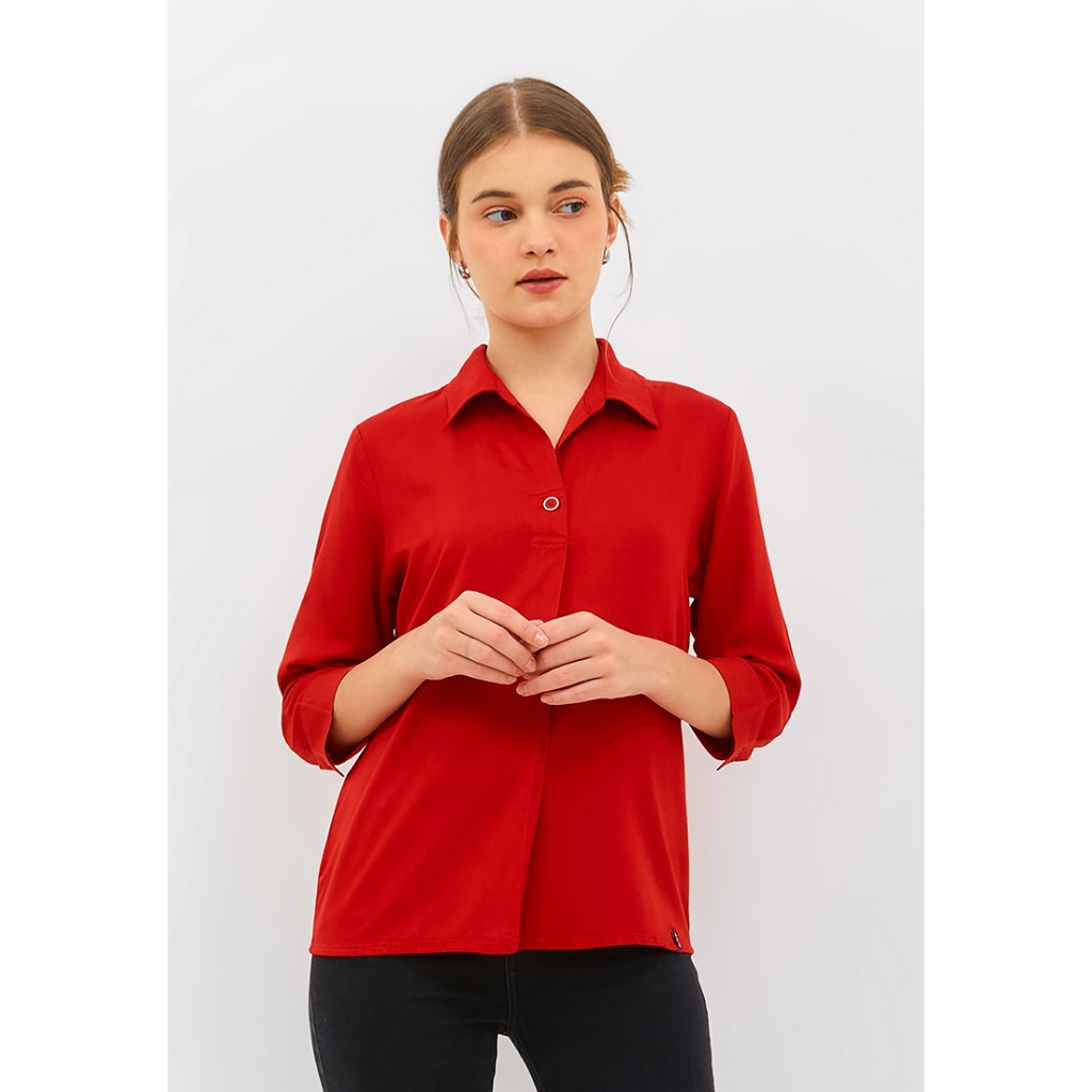 Jual AKO Kemeja 3/4 Red | 14-4673 | Shopee Indonesia
