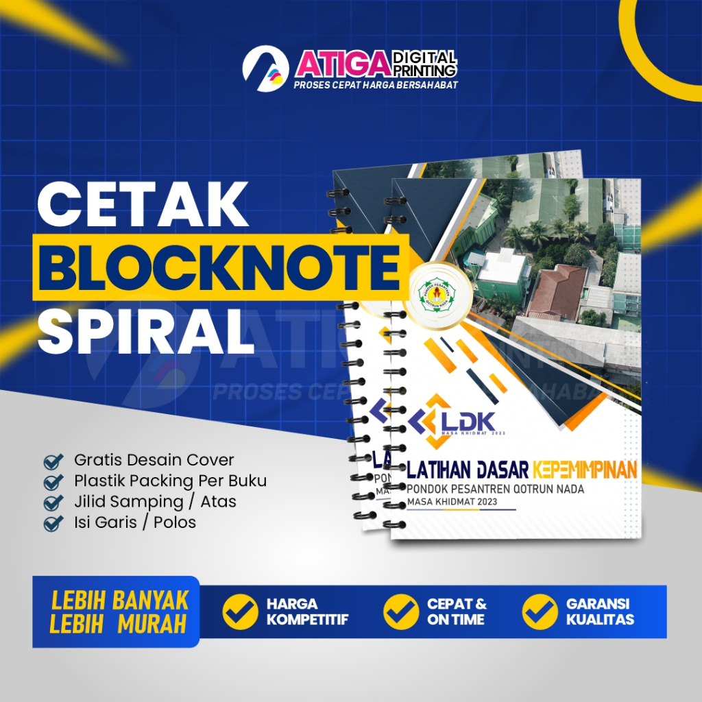 Jual CETAK NOTEBOOK / BLOCKNOTE SPIRAL CUSTOM | CETAK BUKU SPIRAL ...