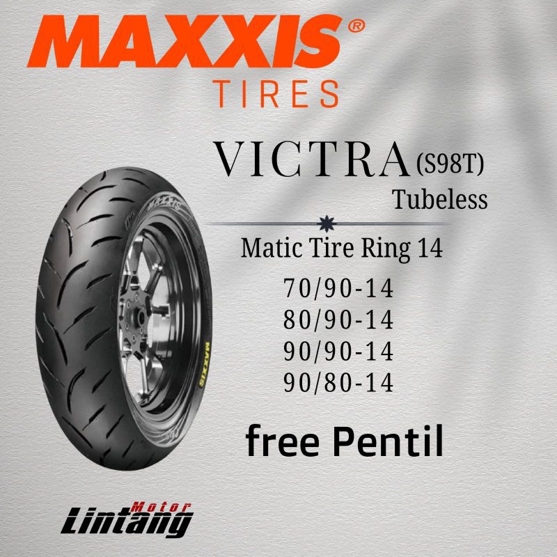 Jual Ban motor Maxxis Victra Ring 14 Tubeless | Shopee Indonesia