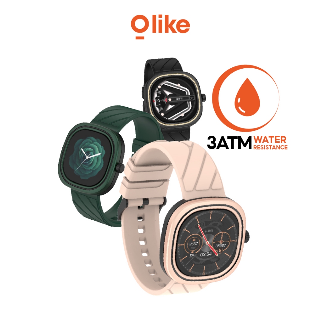 Jual OLIKE Smartwatch W5 HD Display 1.32 Inch Strap 24mm Touch Screen 3 ...