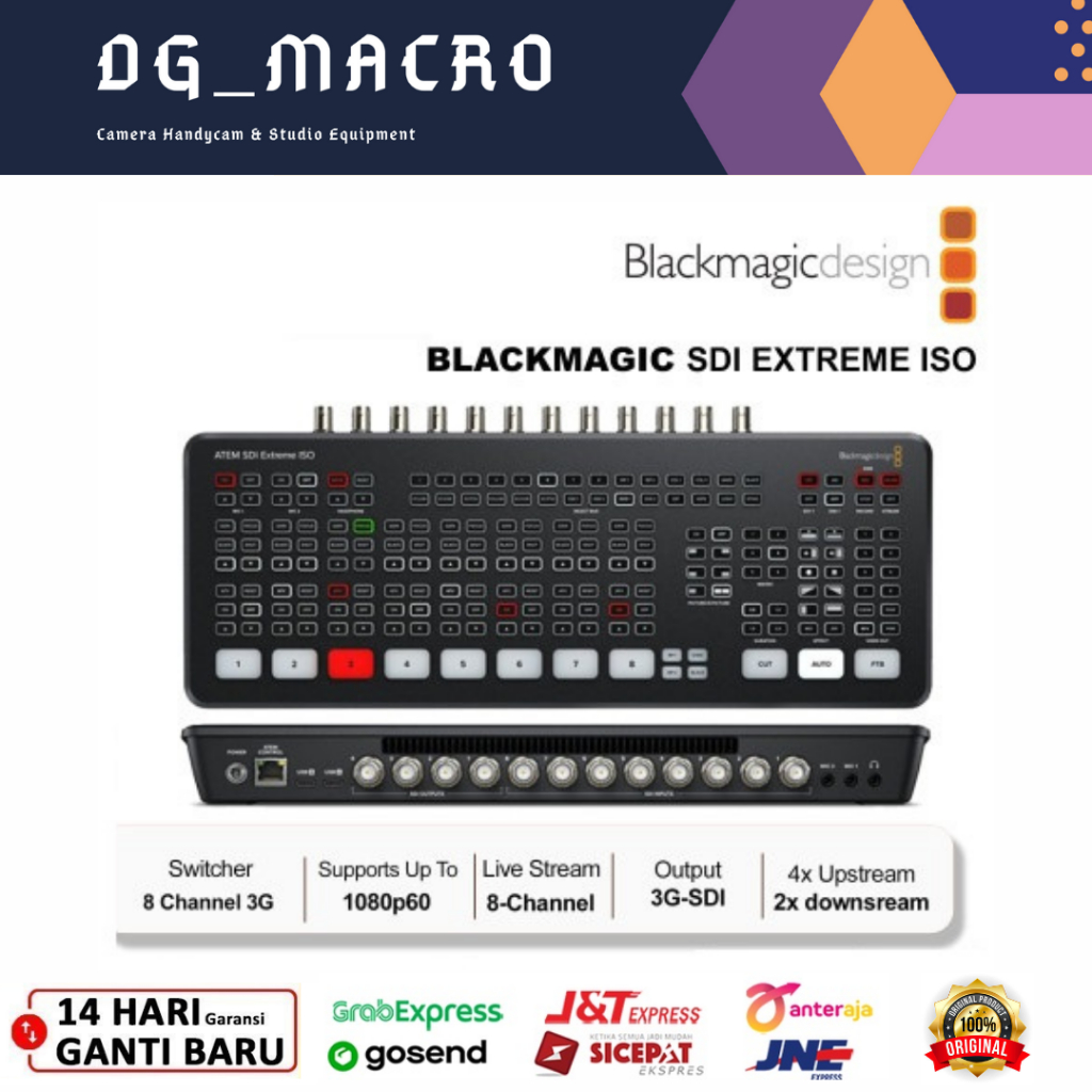 Jual Blackmagic Design ATEM SDI Extreme ISO / ATEM Mini SDI Mixer 8 ...