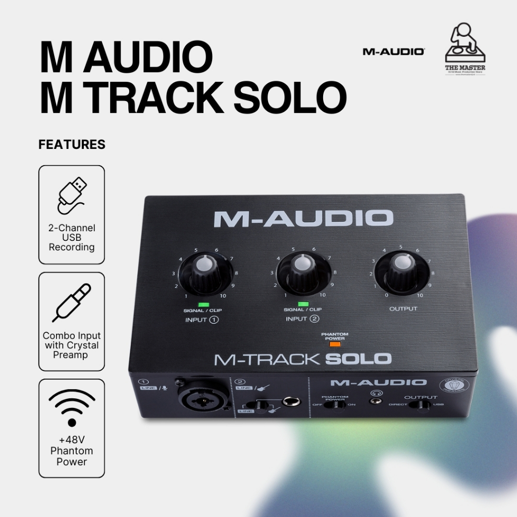 Jual [Ready Stock] M-Audio M-Track Solo USB Soundcard Audio Interface ...