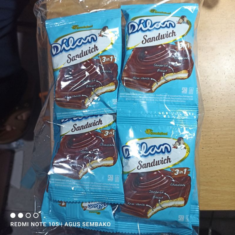 Jual 1 pak dilan chocolate sandwich isi 20 bungkus | Shopee Indonesia