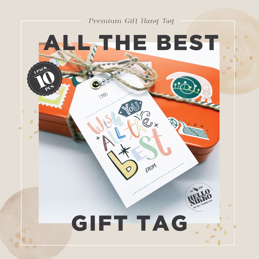 Jual All the best Gift tag - Hang tag kartu ucapan kado sticker hampers ...