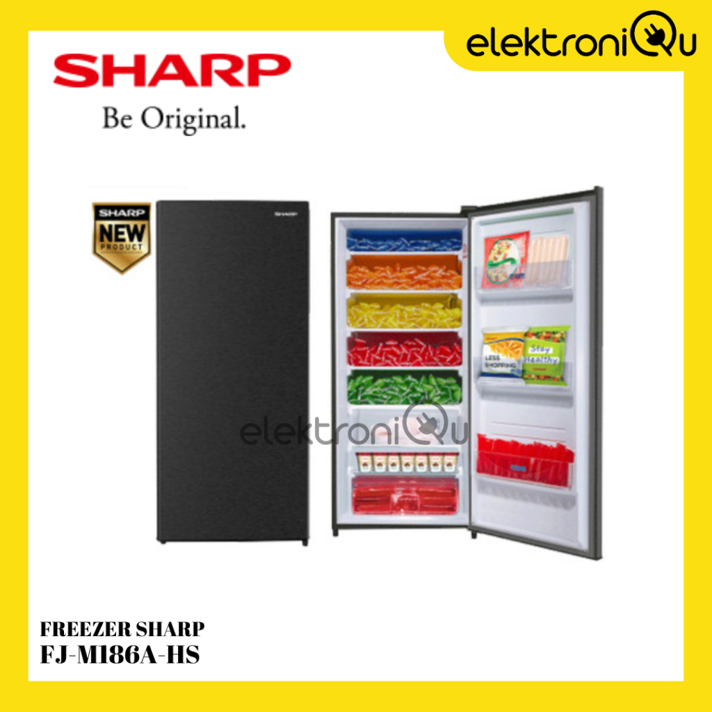 Jual SHARP Kulkas Freezer Kapasitas 154 Liter Low Watt FJ-M186A-HS ...