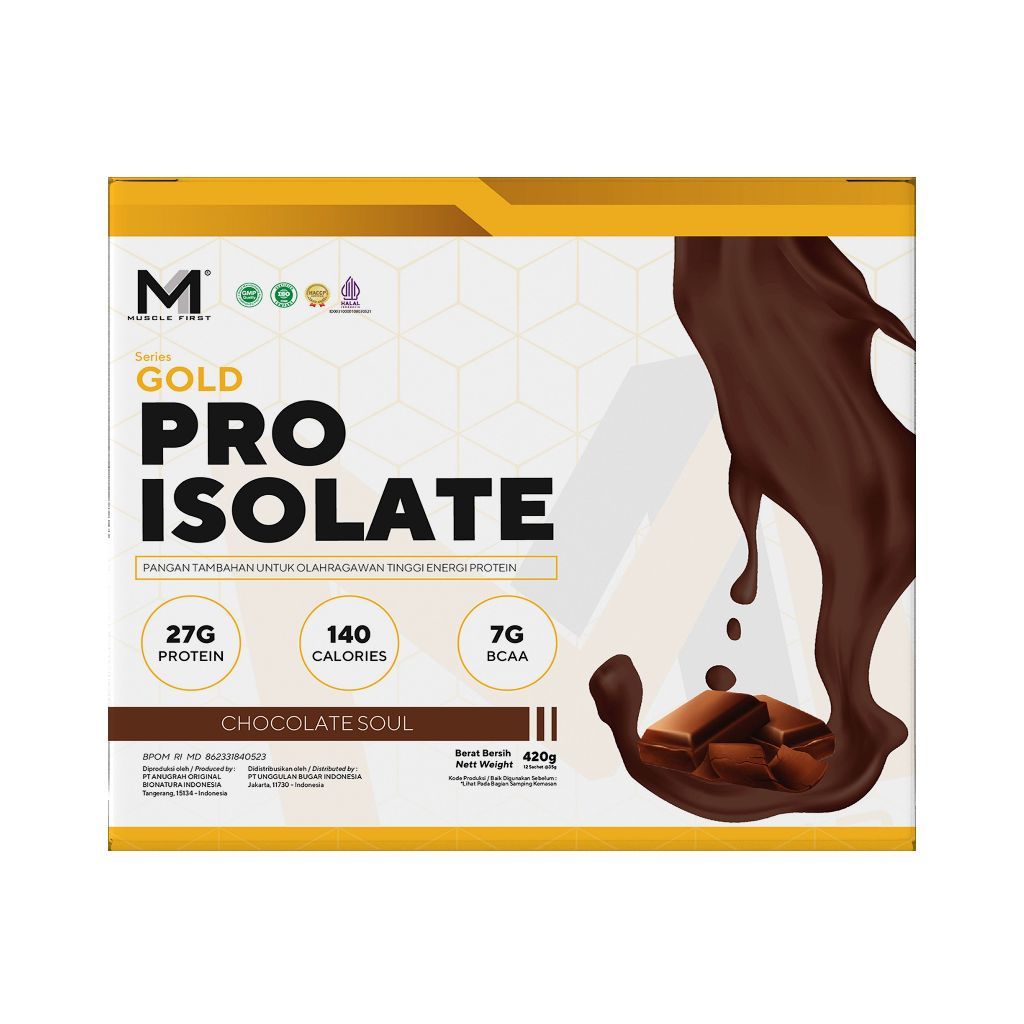 Jual Muscle First Gold Pro Isolate 2lbs 900 gram Susu Whey Protein ...