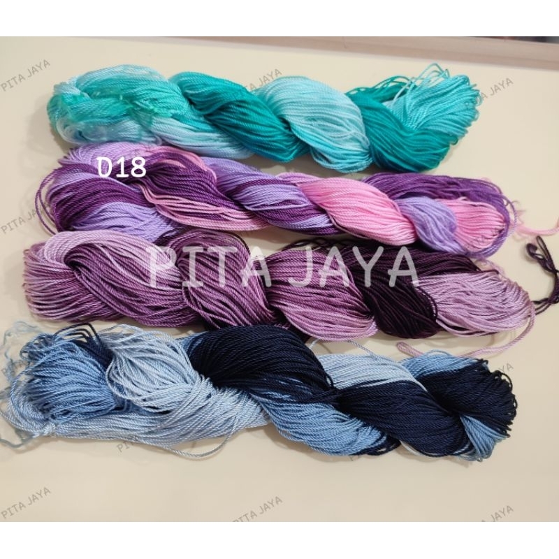 Jual BENANG NILON SEMBUR WARNA PASTEL , OMBRE, GRADASI | Shopee Indonesia