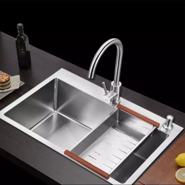 Jual KITCHEN SINK INOBE 6045 STAINLESS STEEL/BAK CUCI PIRING KOMPLIT ...
