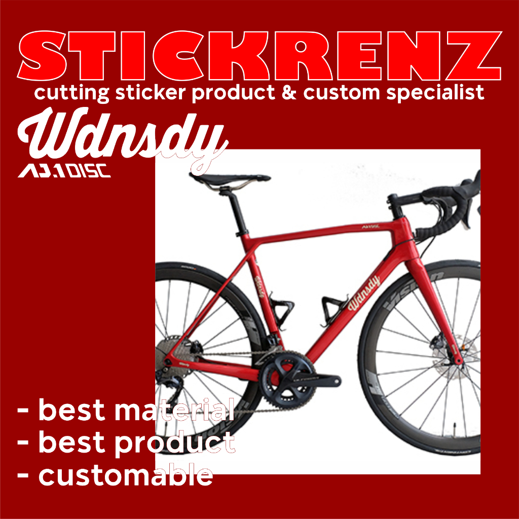 Jual Cutting Sticker Stiker Sepeda Wdnsdy AJ1 Disc Custom | Shopee ...