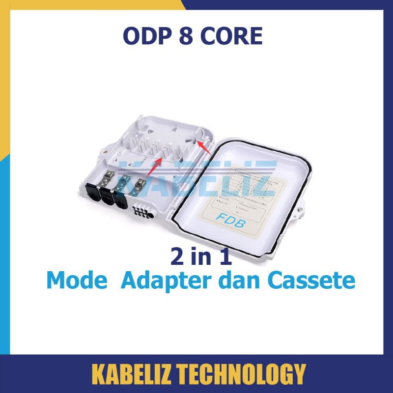 Jual odp kapasitas 8c 8core model plc kosongan odp 8 core murah ...