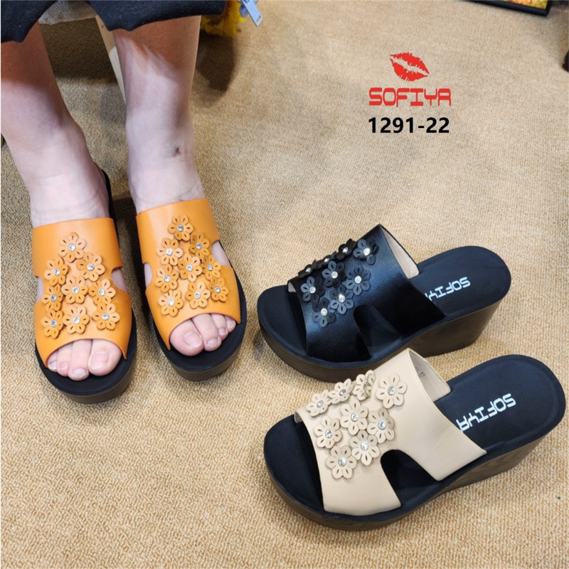 Jual SOFIYA ORIGINAL 1291 22 - SANDAL WEDGES WANITA 6cm | Shopee Indonesia