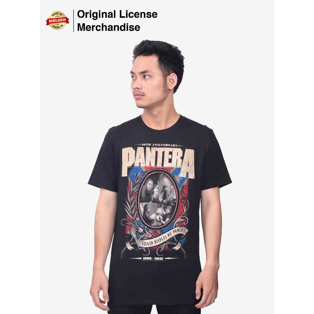 Jual Kaos Baju Metal Band Musik Pria Unisex Dewasa Cotton Premium Import PANTERA Original ...