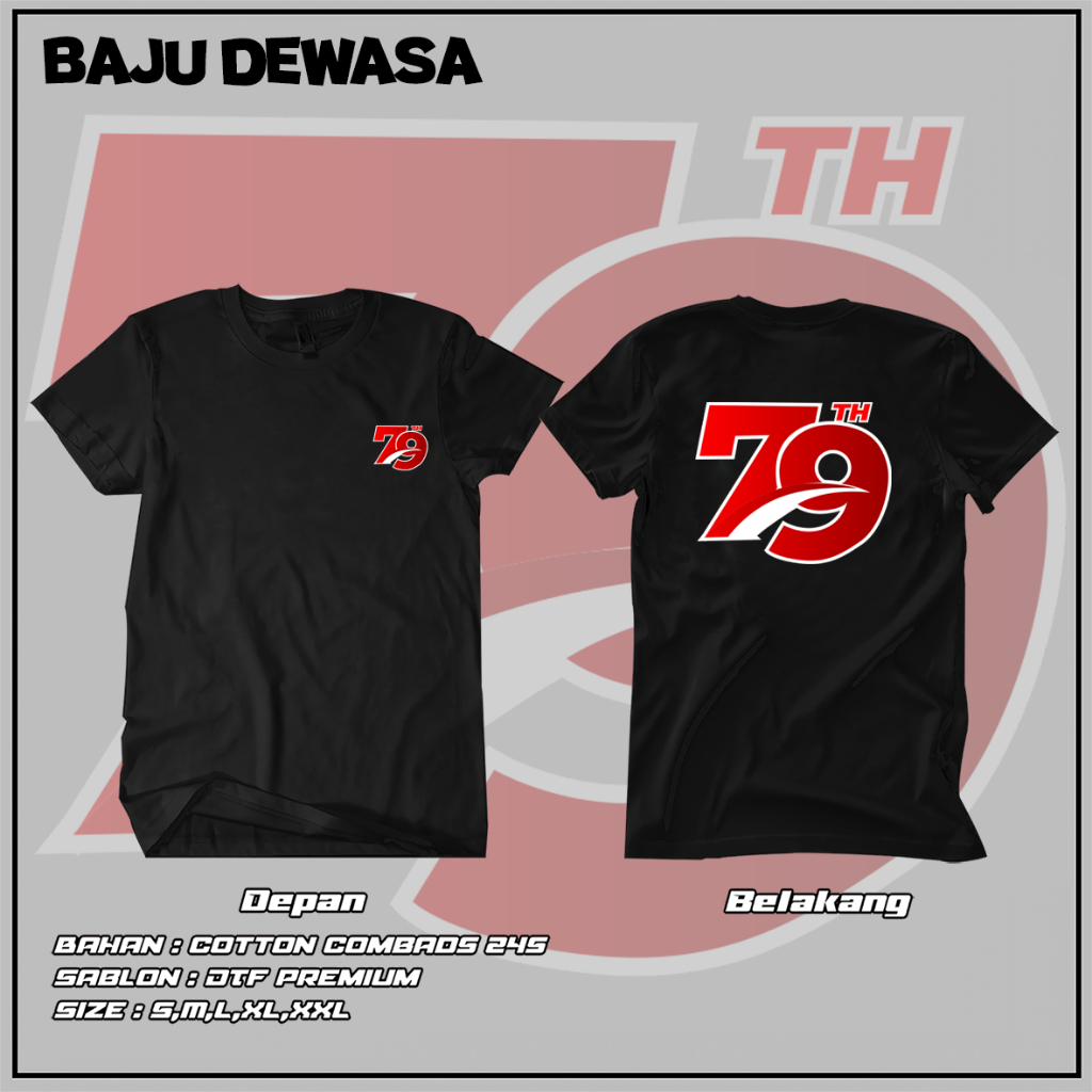 Jual [Bisa COD] Kaos Dewasa | Baju Agustusan Original Merchandise | Kaos Katun 24s Asli | Baju ...