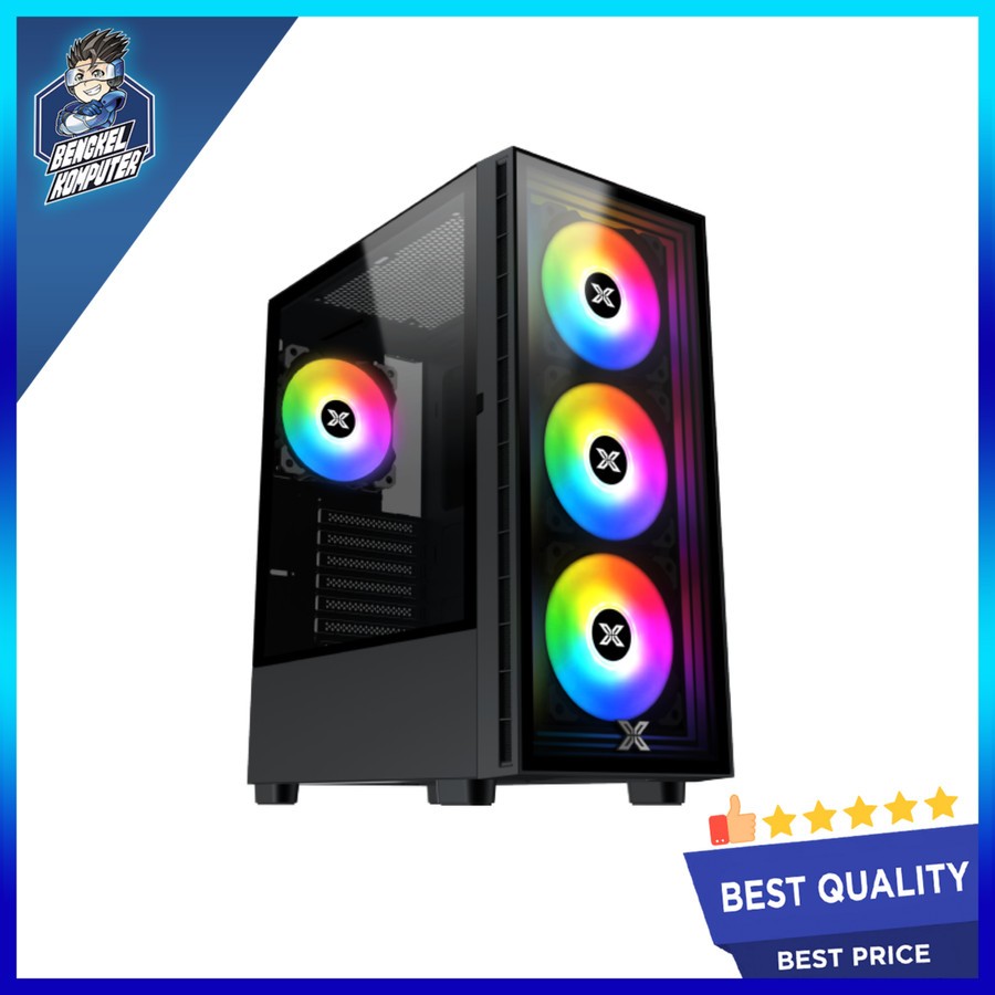 Jual CASING PC XIGMATEK PHANTOM BLACK FREE 4 FAN | Shopee Indonesia